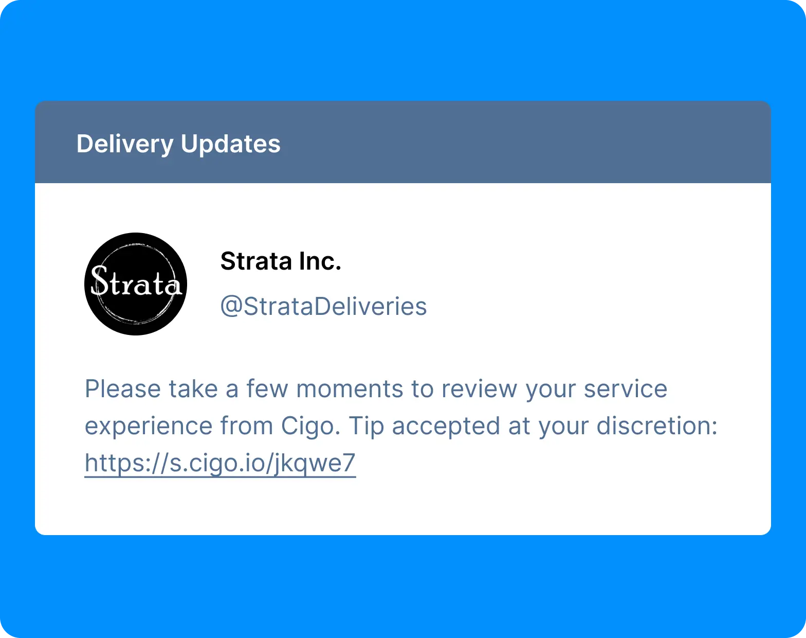Customer Engagement - Cigo Tracker